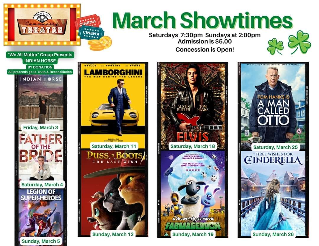 Movie at Foam Lake Community Theatre - Town of Foam Lake